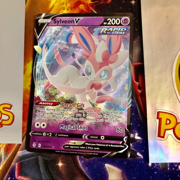 Pokemon | Other | Pokemon Sylveon V Card Evolving Skies | Poshmark